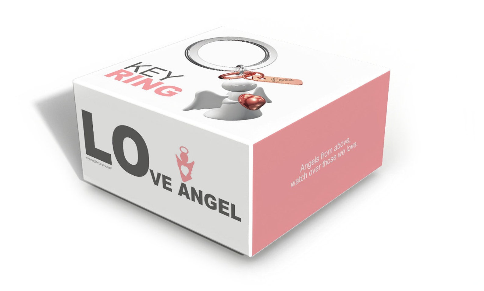 Metalmorphose 3D Love Angel Keychain - Etsy