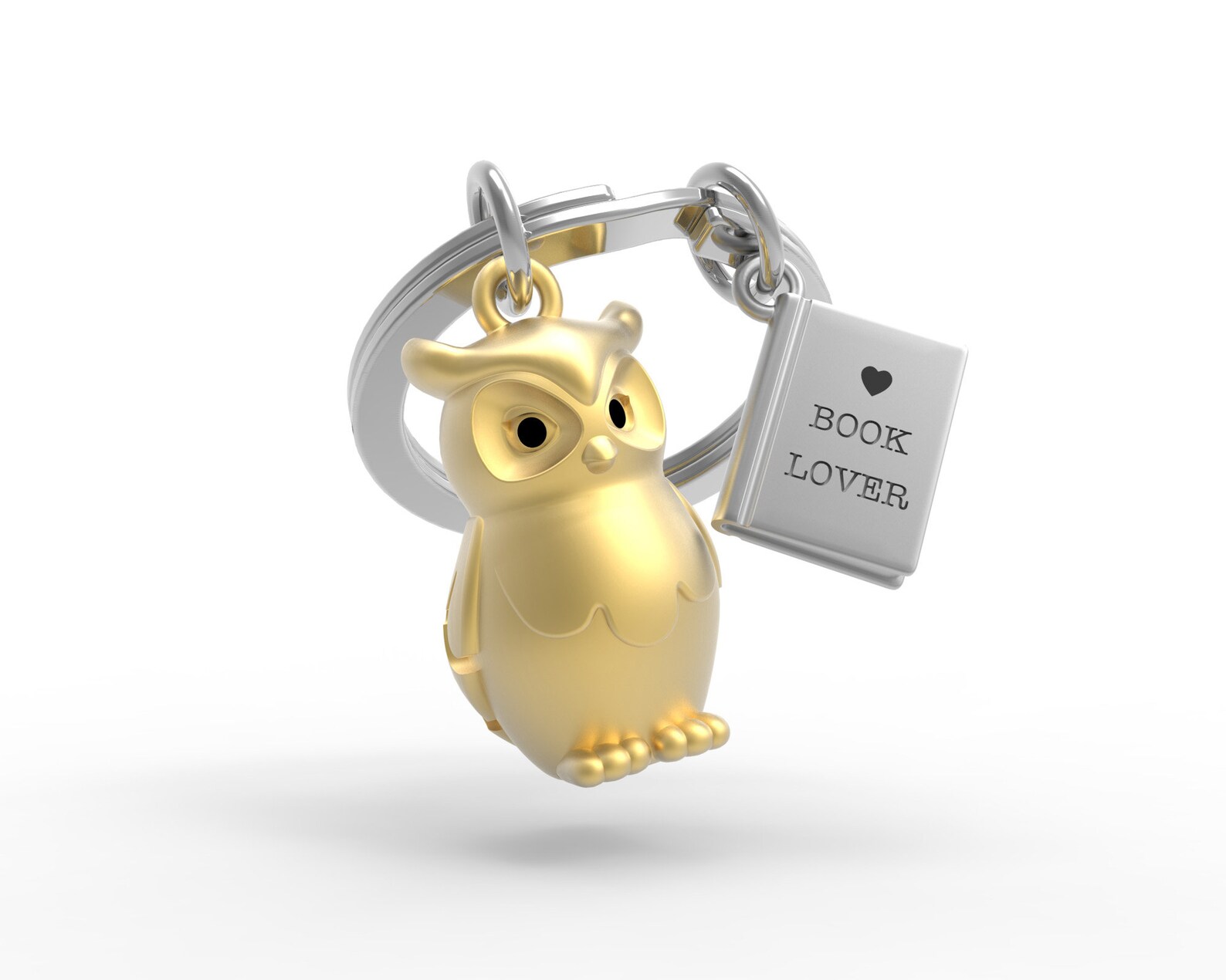Metalmorphose 3D Wise Owl Keychain - Etsy
