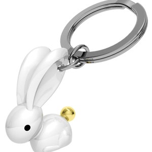 Metalmorphose 3D RABBIT KEYCHAIN - Etsy
