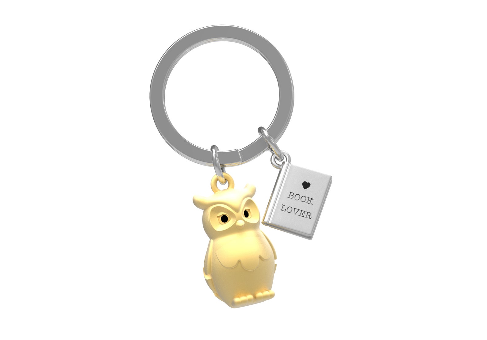 Metalmorphose 3D Wise Owl Keychain - Etsy
