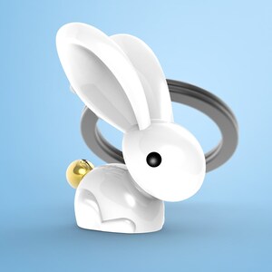 Metalmorphose 3D RABBIT KEYCHAIN - Etsy