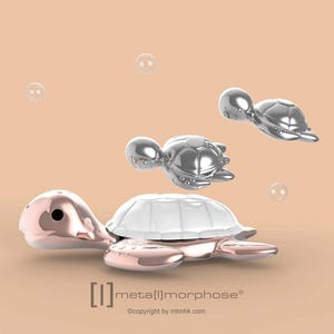 Metalmorphose 3D SEA TURTLE KEYCHAIN - Etsy