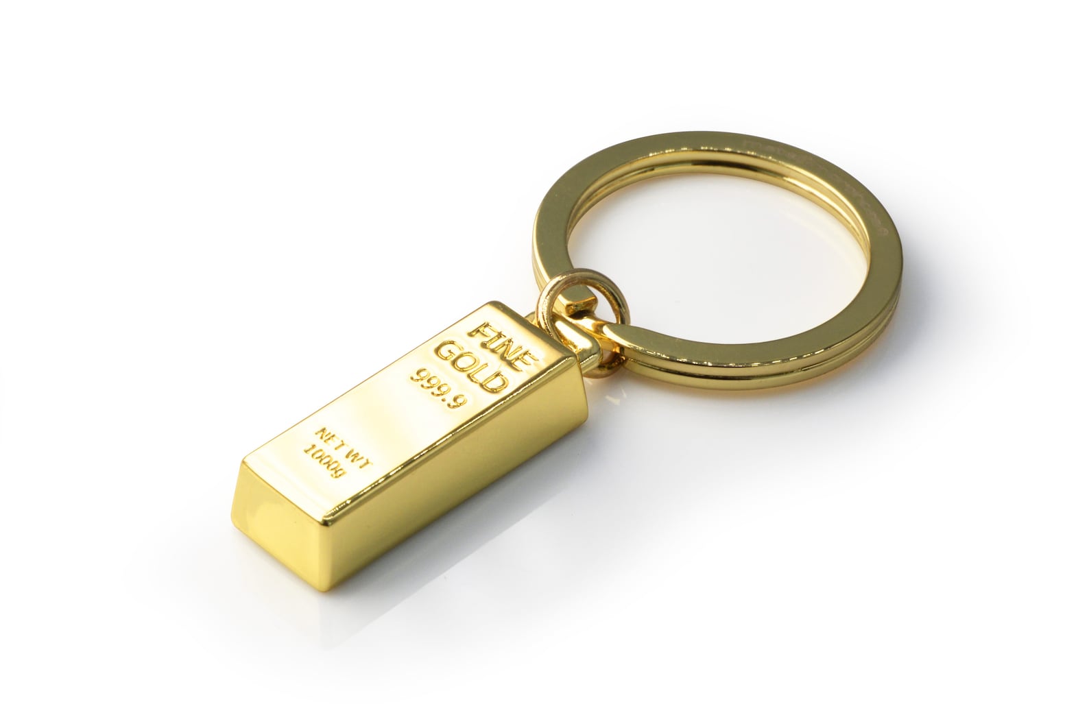 Metalmorphose 3D Gold Bar Keychain - Etsy