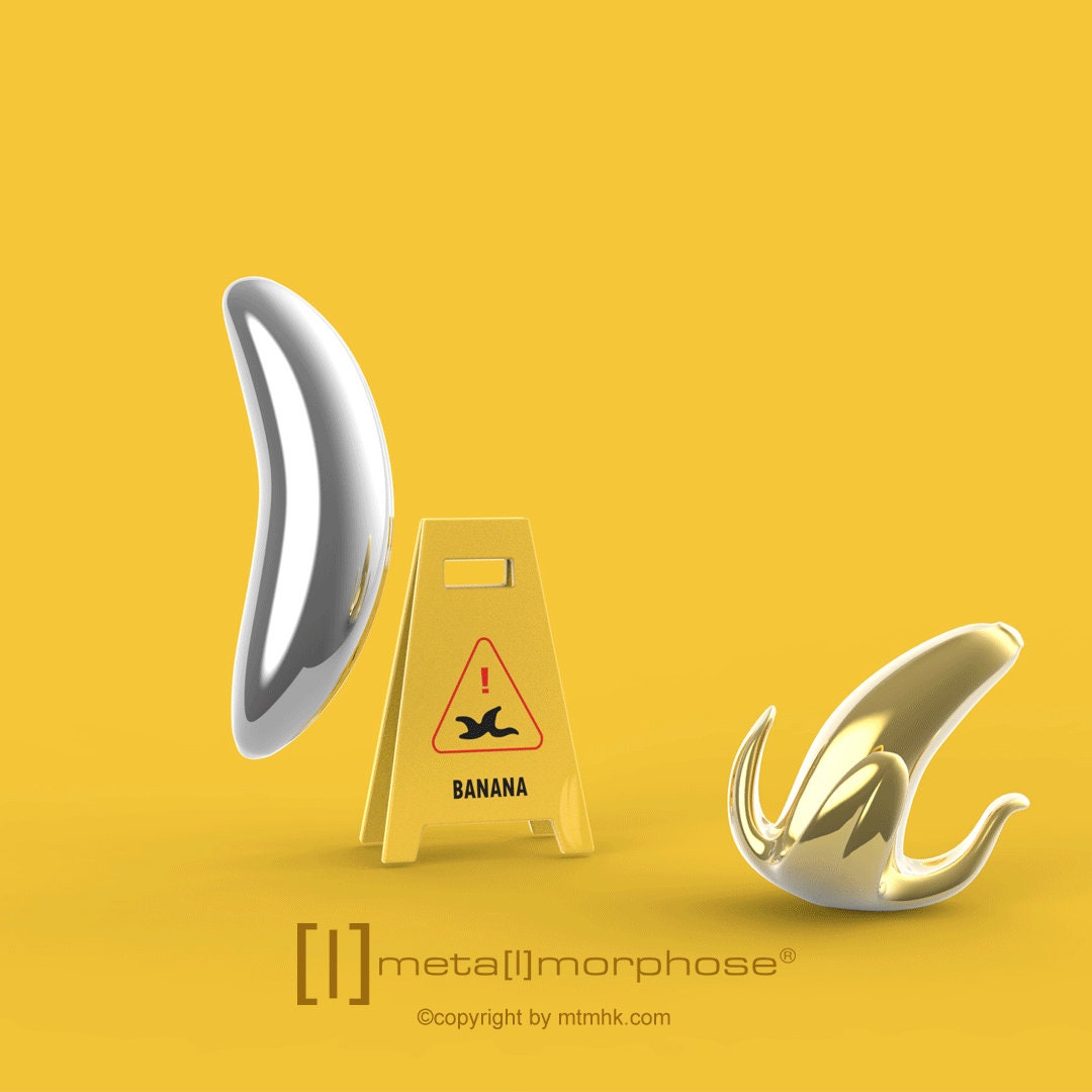 Metalmorphose 3D BANANA KEYRING - Etsy