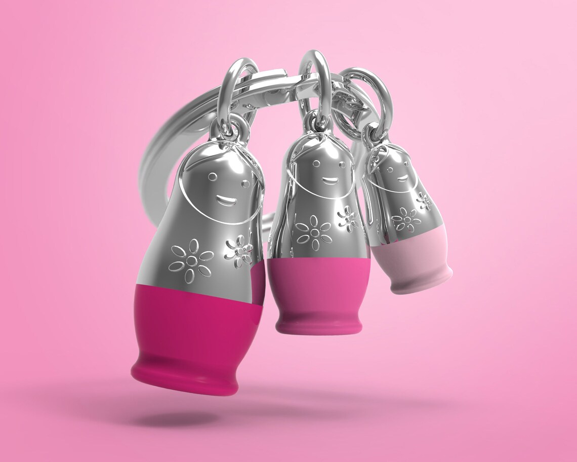 Metalmorphose 3D Matryoshka Keychain | Etsy