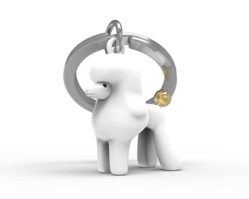 Metalmorphose 3D POODLE KEYCHAIN - Etsy