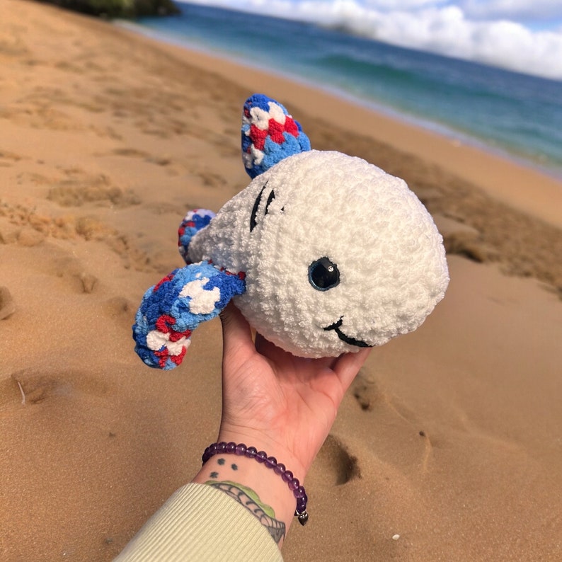 Sam the Patriotic Shark Crochet Shark Plushie Shark Stuffed Animal 4th ...