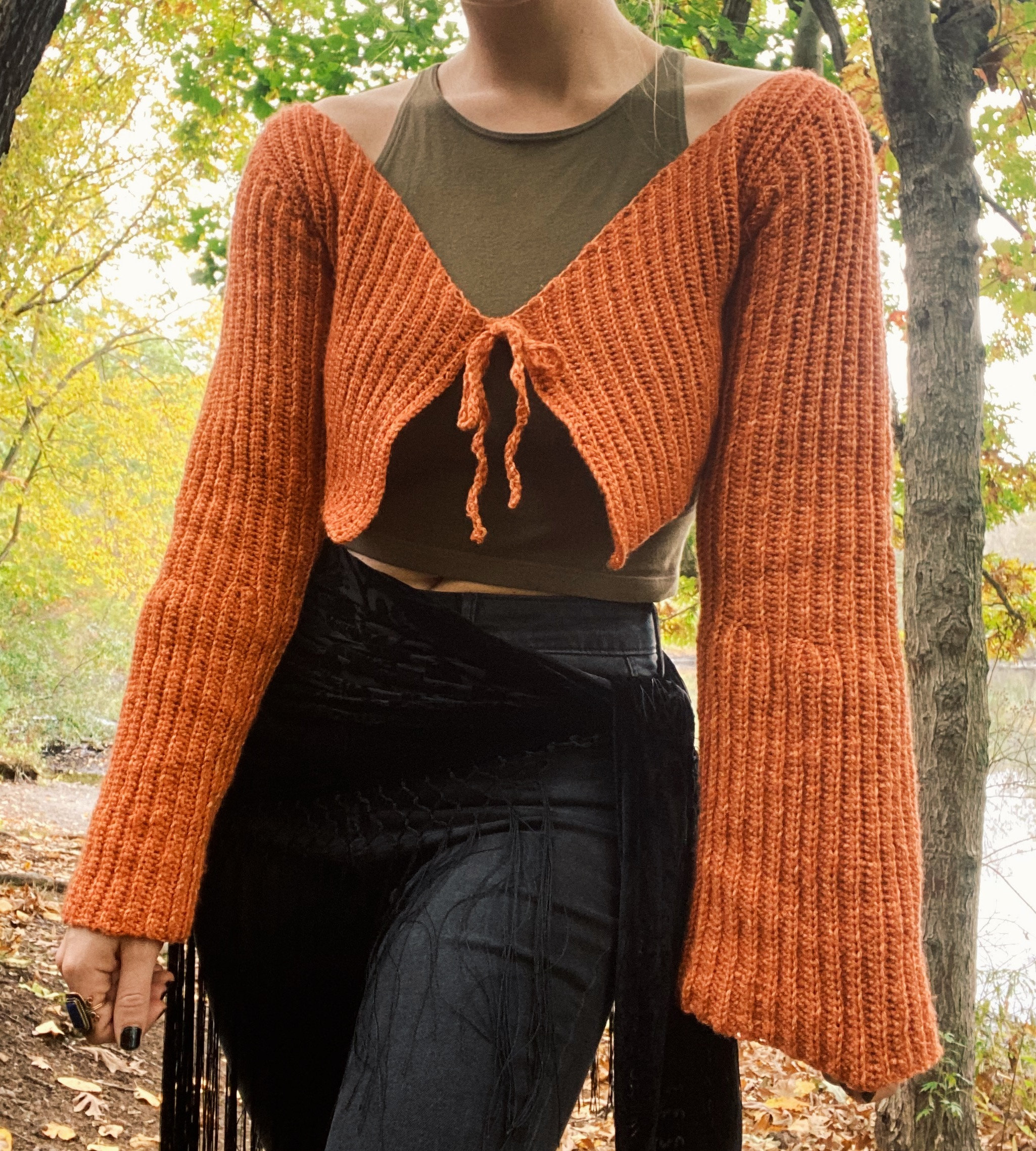 Lunar Crochet Cardigan Pattern: Bell Sleeve, Moon Graphic (digital ...