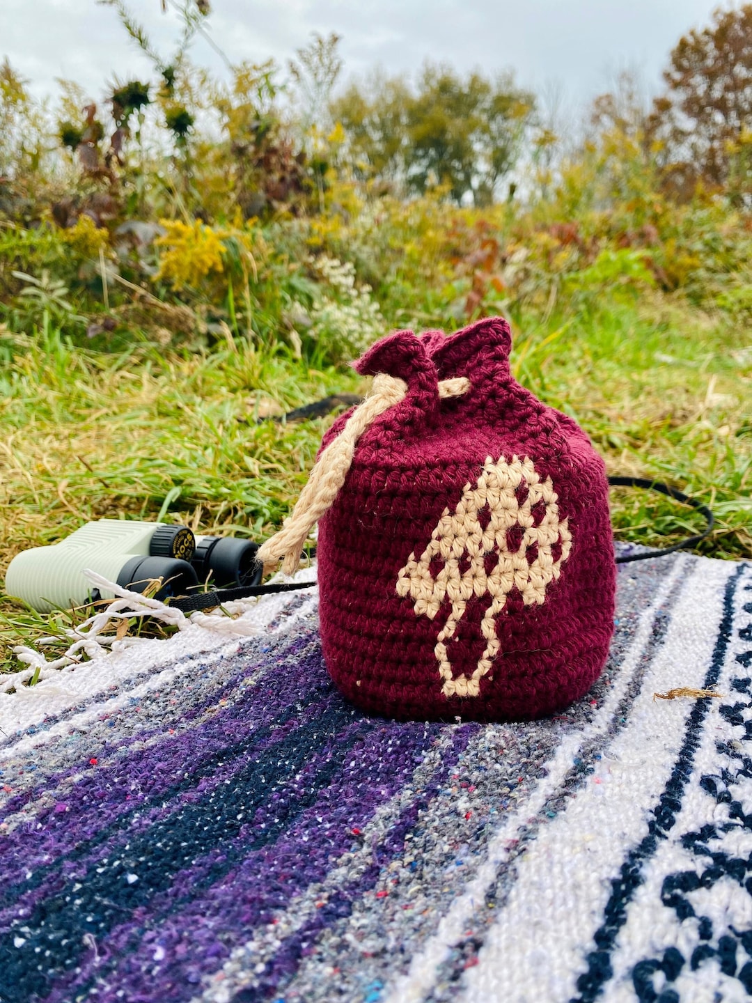 Shroomie Camping Stuffsack // Crochet Pattern // Crochet Mushroom ...