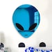 Acrylic Alien Wall Art Mirror, Extraterrestrial Room Theme Decor, Space ...