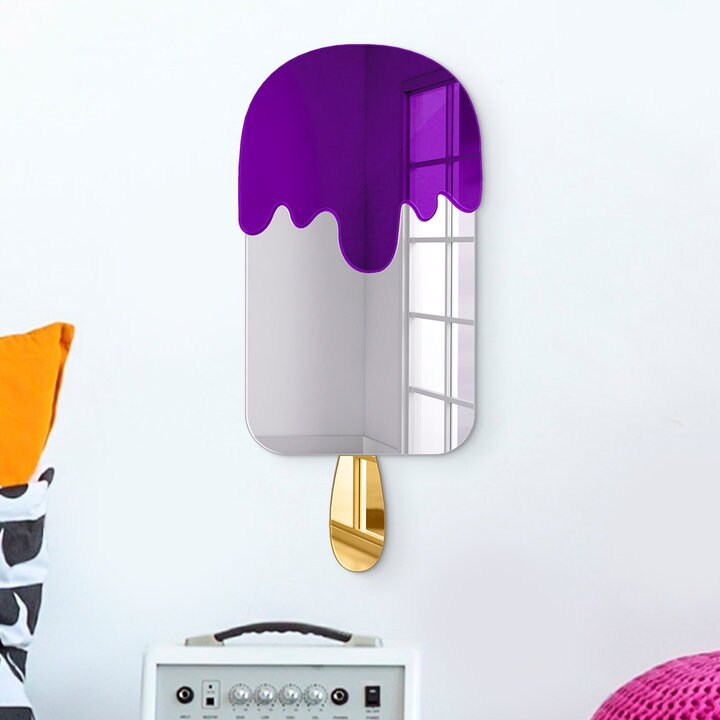 3D Acrylic Ice Cream Wall Art Mirror Baby Girl Ice Cream | Etsy