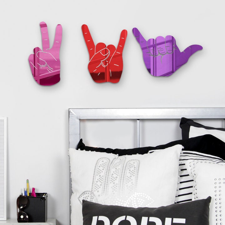 Rock on Sign Silhouette Wall Art Office Wall Art Music Room | Etsy