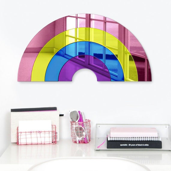 3D Kids Rainbow Mirror Baby Girl Rainbow Room Decor Rainbow | Etsy