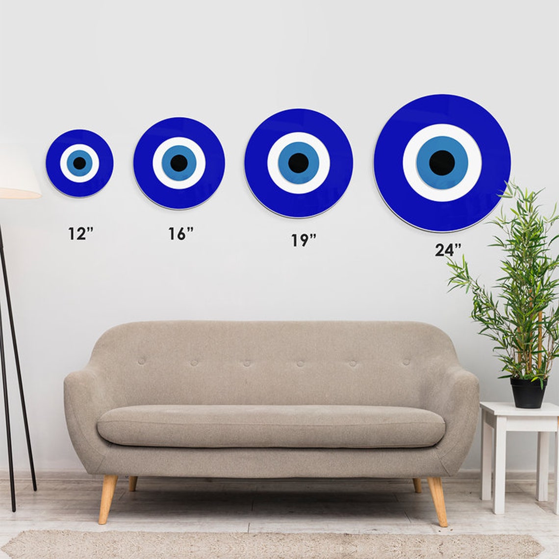 Minimalist Evil Eye Wall Art Evil Eye Home Decor Evil Eye | Etsy