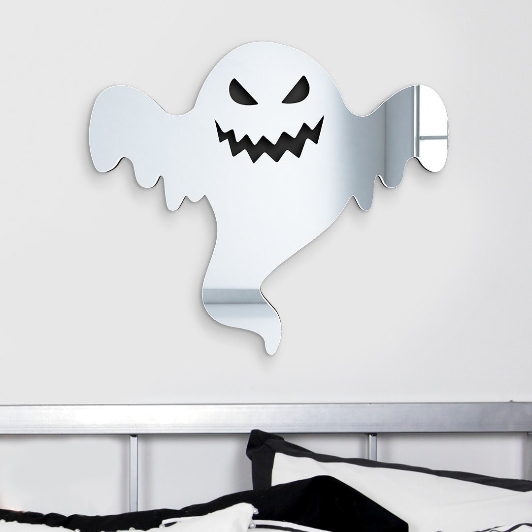 Acrylic Spooky Ghost Decorative Mirror Wall Art, Ghost Wall Art ...