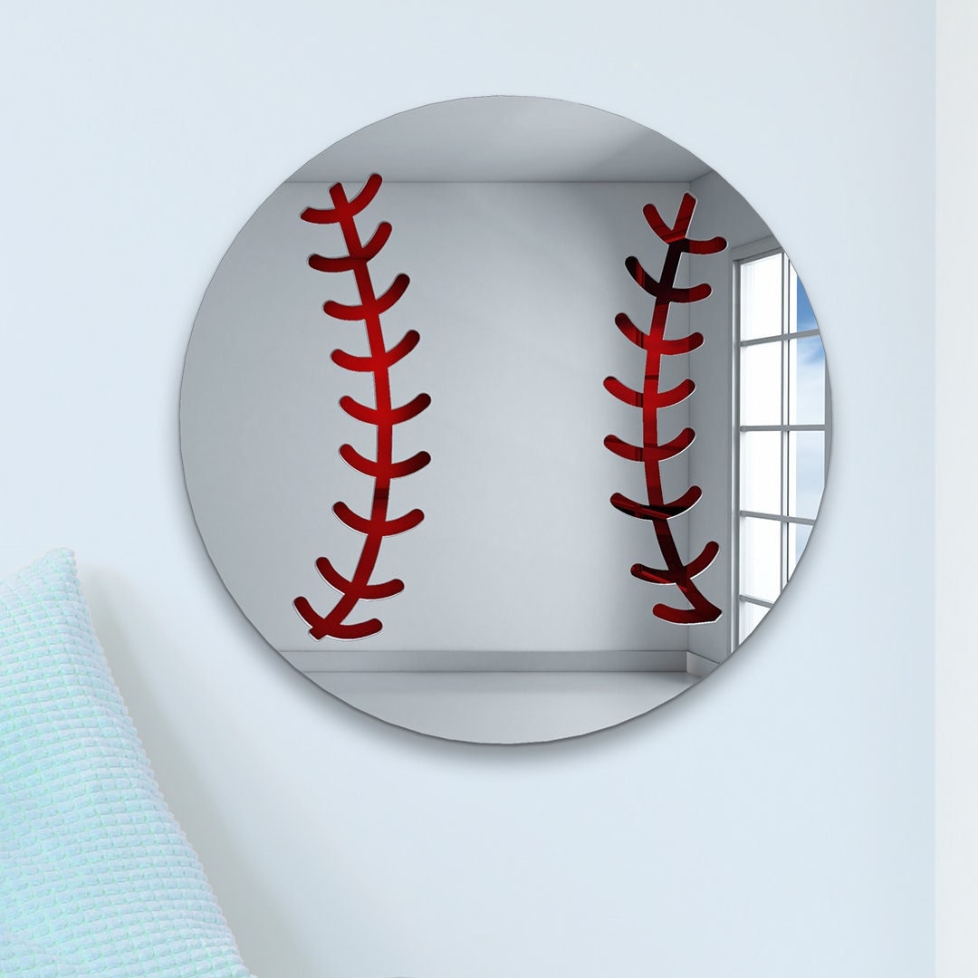 Acrylic Sports Wall Art, Baseball Mirror, Basketball Mirror, Tennis ...