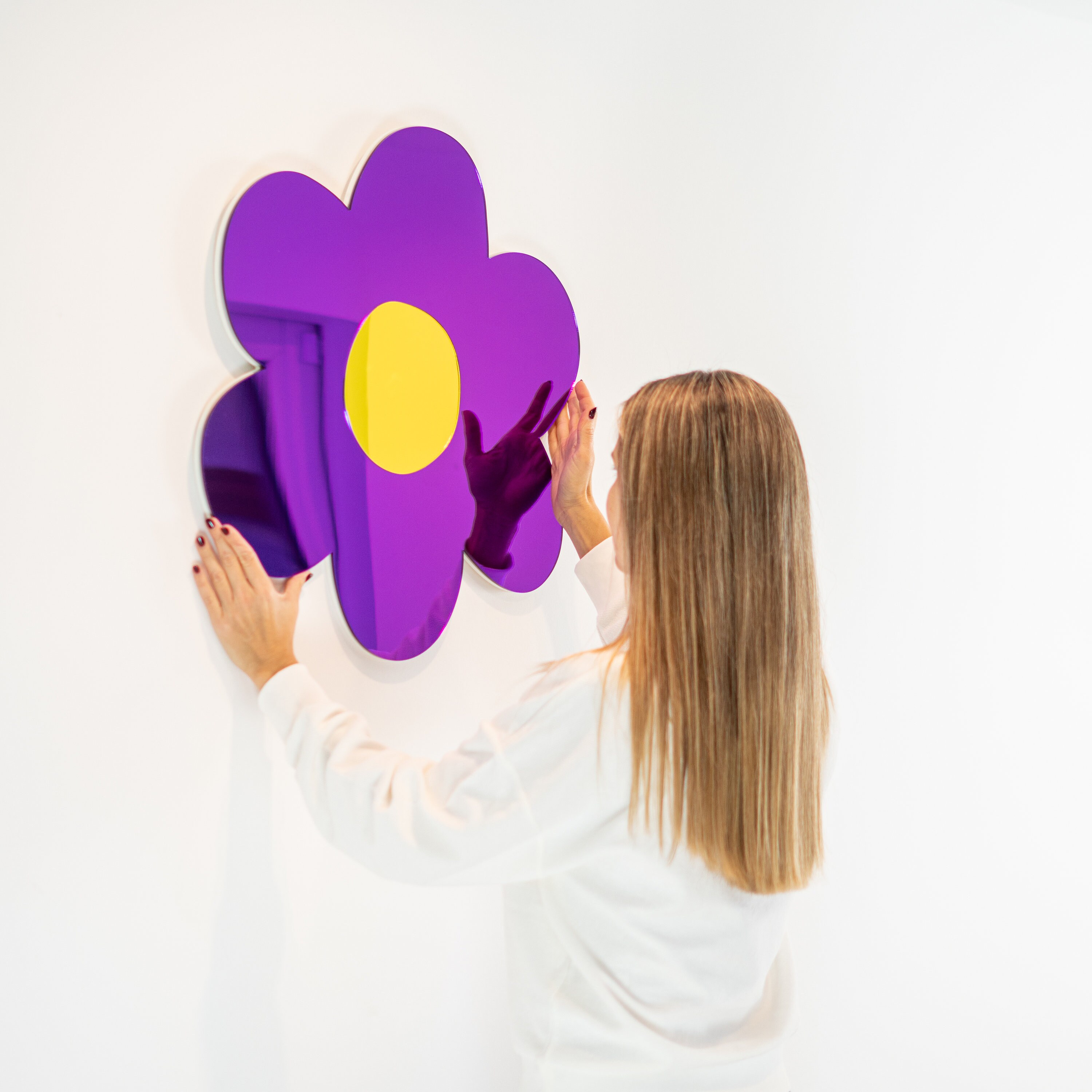Flower Bundle Wall Art Mirror, Baby Girl Nursery Room Decor, Flowers ...