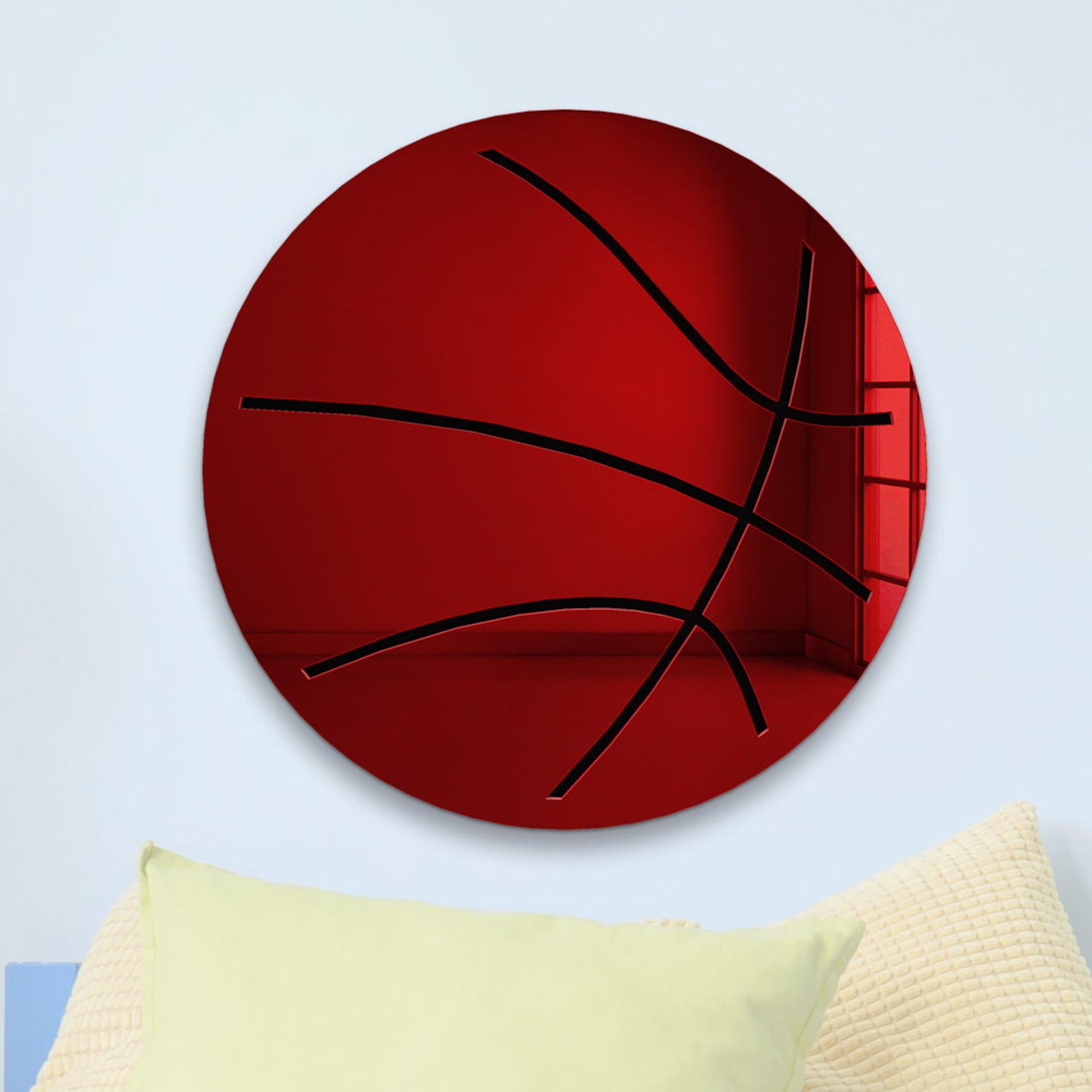 Acrylic Sports Wall Art Baseball Mirror Basketball Mirror - Etsy