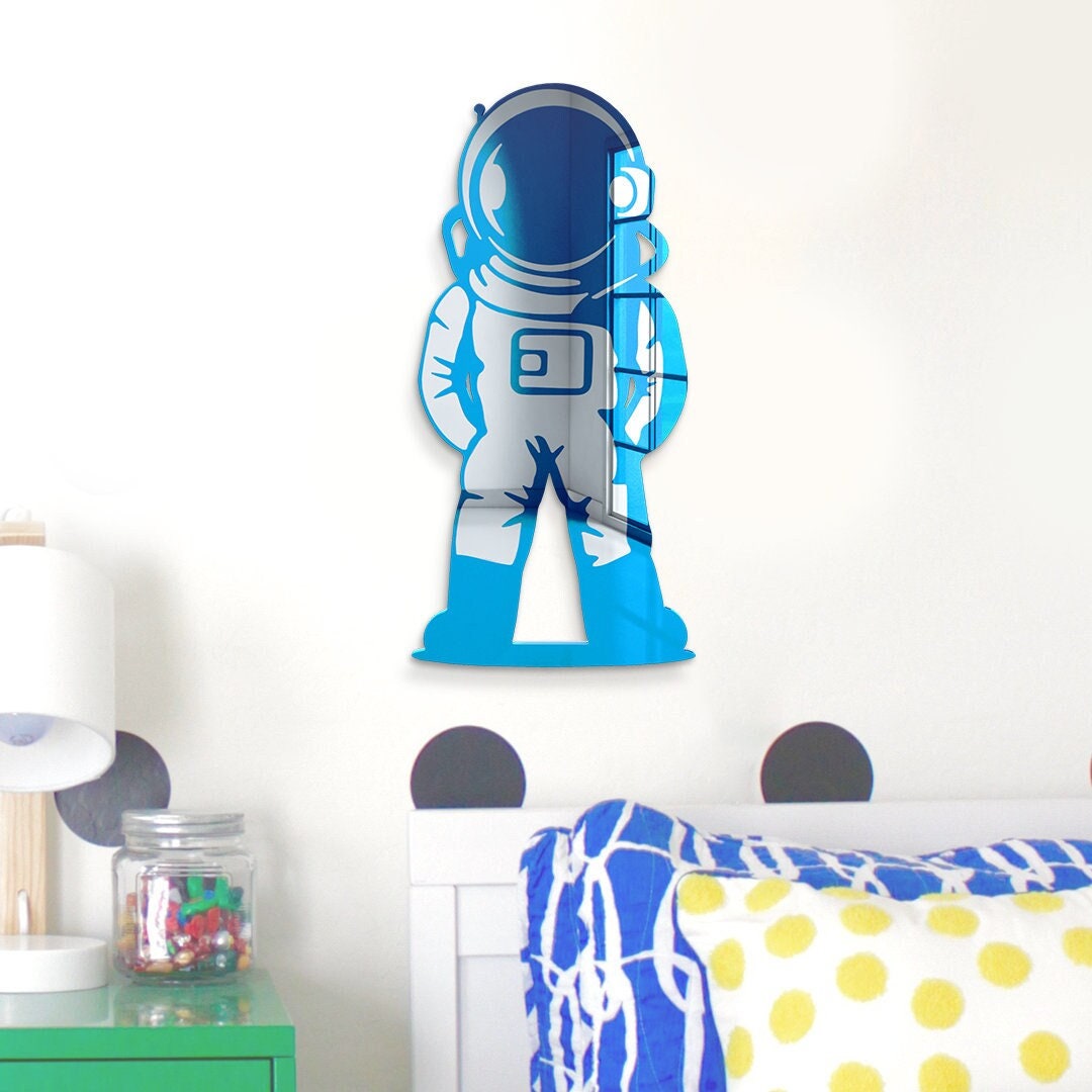 Astronaut Wall Art, Cool Spaceman Silhouette Acrylic Wall Hanging, Wall ...