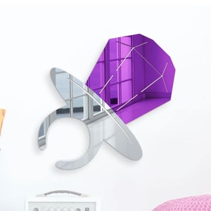 3D Acrylic Lollipop Candy Ring Wall Art Mirror, Lollipop Nursery Decor ...