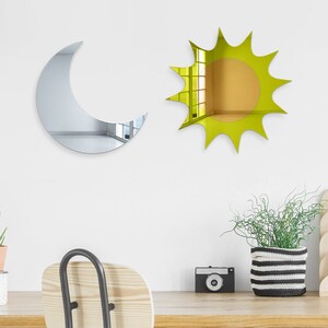 Waning Crescent Moon Wall Mirror, Magical Moon Wall Art, Moon Wall ...