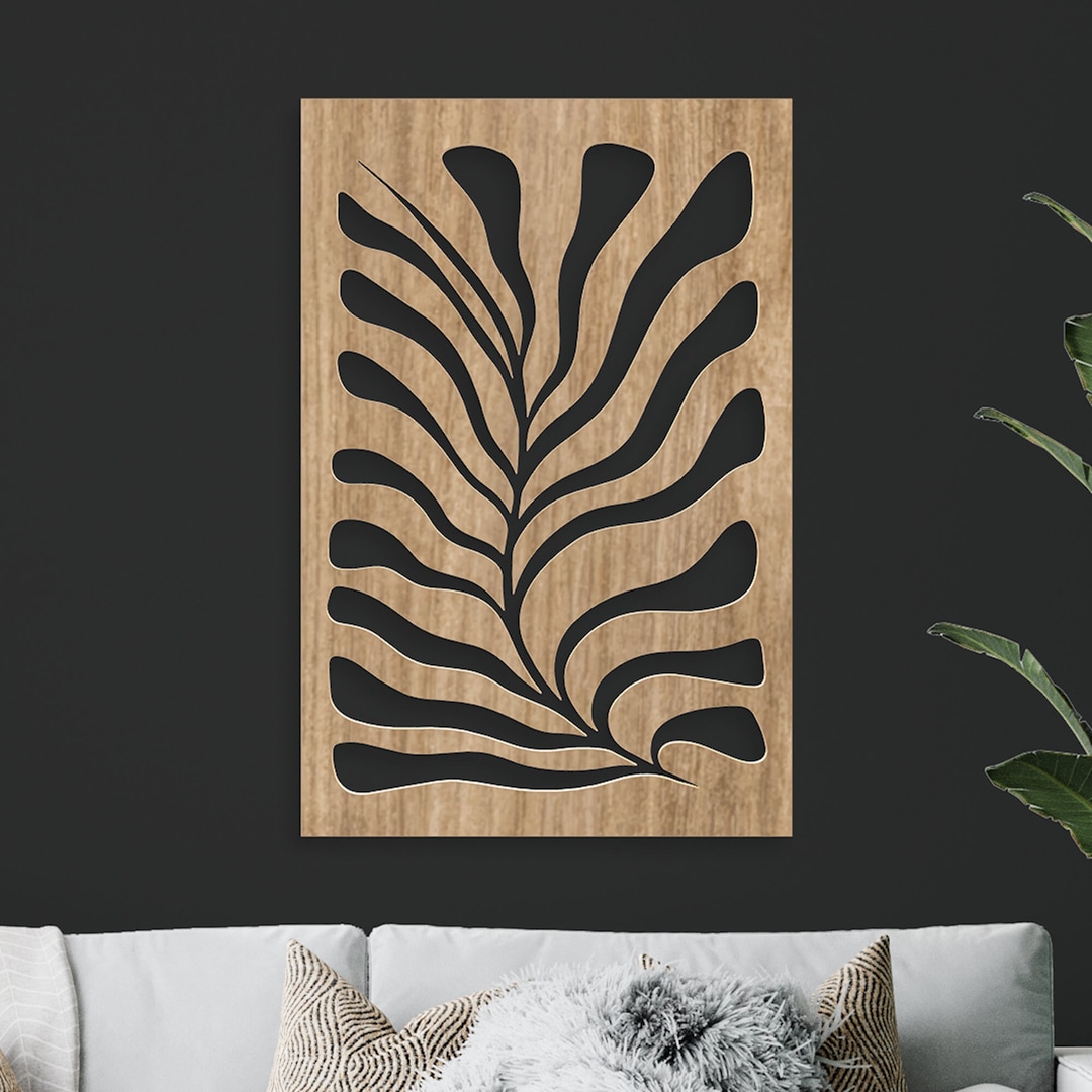 Bamboo Wall Panel, Bamboo Wall Hanging, Modern Boho Wall Art, Original ...