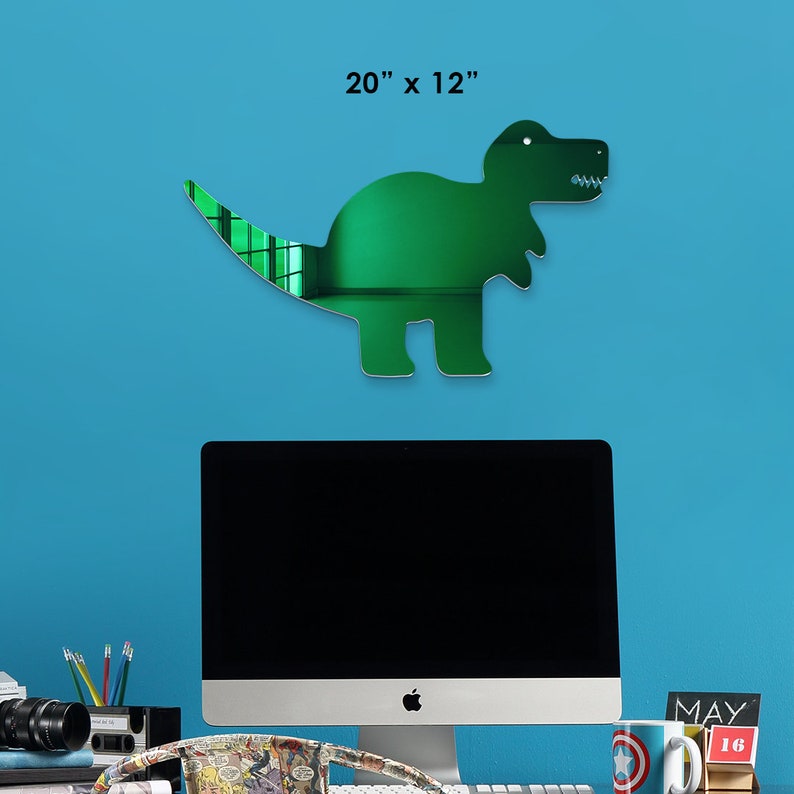 Acrylic 3 Set Dinosaurs Wall Art Mirror Dinosaur Theme Room - Etsy