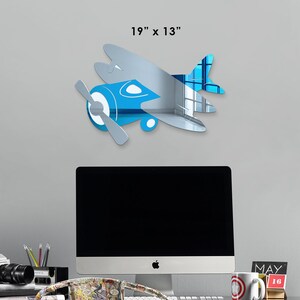 In Flight: Airplanes & Helicopters Wall Art Decor, Children's Bedroom ...