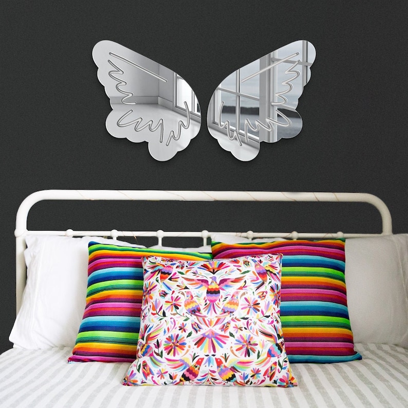 Angel Wings 3D Wall Art Fun Mirror Finish Acrylic Angel - Etsy