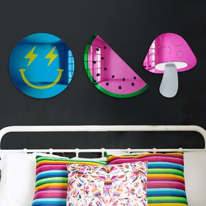 3D Acrylic Watermelon Wall Art Mirror, Watermelon Wall Room Decor ...