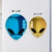 Acrylic Alien Wall Art Mirror, Extraterrestrial Room Theme Decor, Space ...