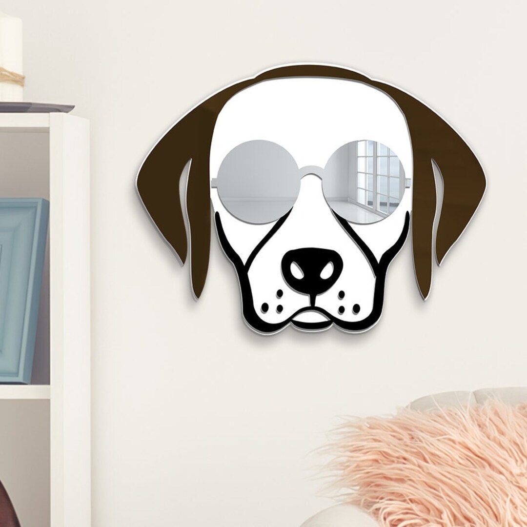 Cool Labrador Mirror Wall Art, Dog Wall Art, Cool Dog Mirror, Dog Wall ...