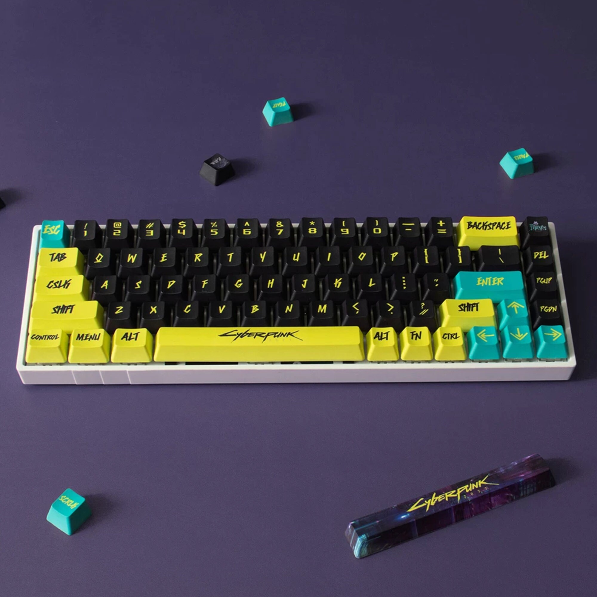 Cyberpunk OEM Profile Keycap Set 117 PBT Dye-sub Keys - Etsy