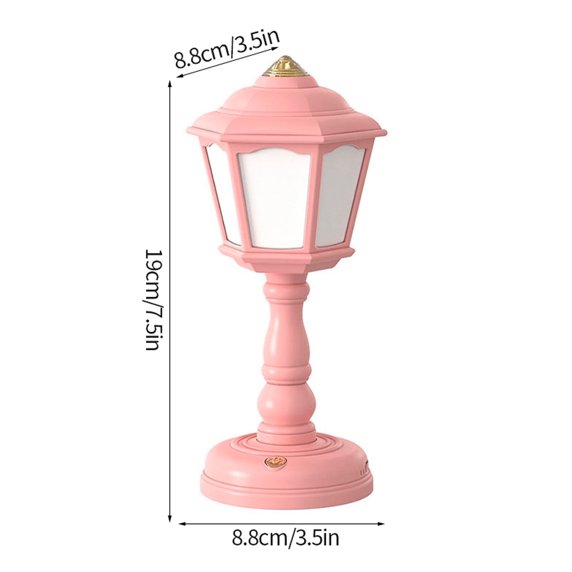 Retro LED Desk Lamp Mini Street Lamp Design USB Charging - Etsy