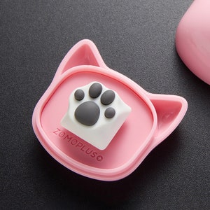 Paw Key Cap | ABS & Silicone | Pink, Black, White or Grey | Mechanical ...