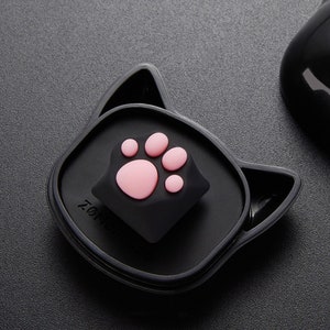 Paw Key Cap | ABS & Silicone | Pink, Black, White or Grey | Mechanical ...