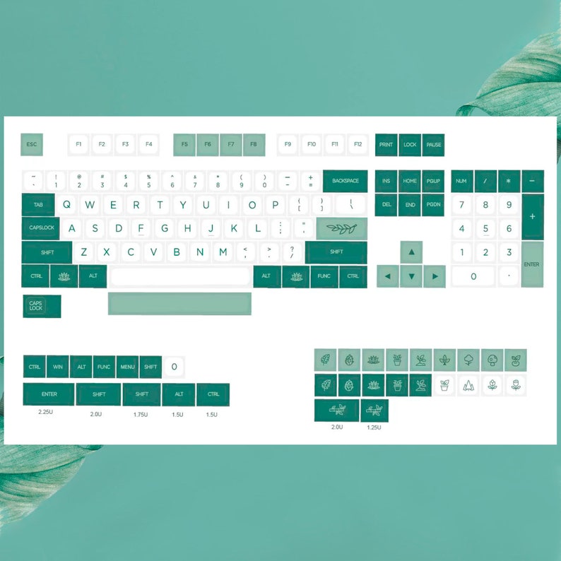 GMK Botanical XDA Profile Inspired Keycap Set 108 Standard - Etsy