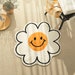 Flower Smile Rug Cute Cartoon Decor Floor Mat Non-slip Bath Mat Nordic ...