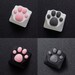 Paw Key Cap | ABS & Silicone | Pink, Black, White or Grey | Mechanical ...