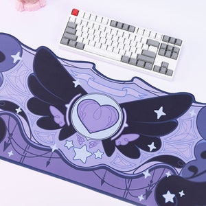 Kawaii Y2K Mouse Desk Mat | Non-slip Silicone Cute Anime Mouse Pad ...