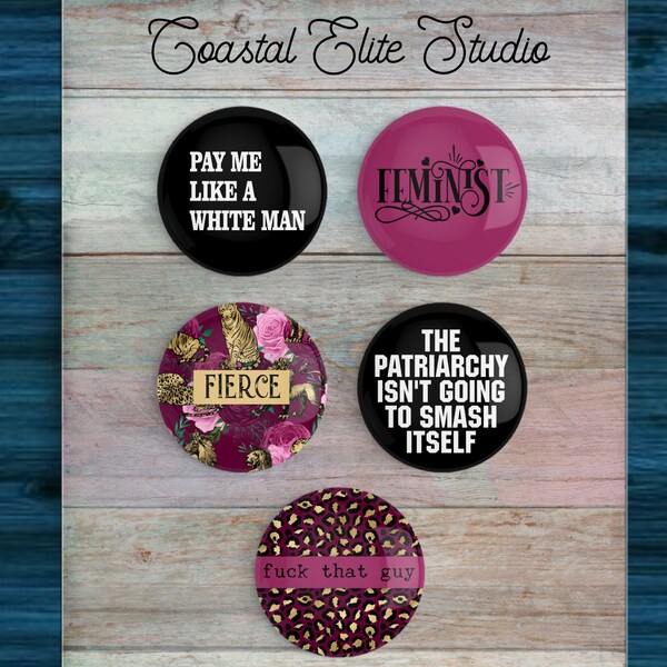 Feminist Buttons - Etsy