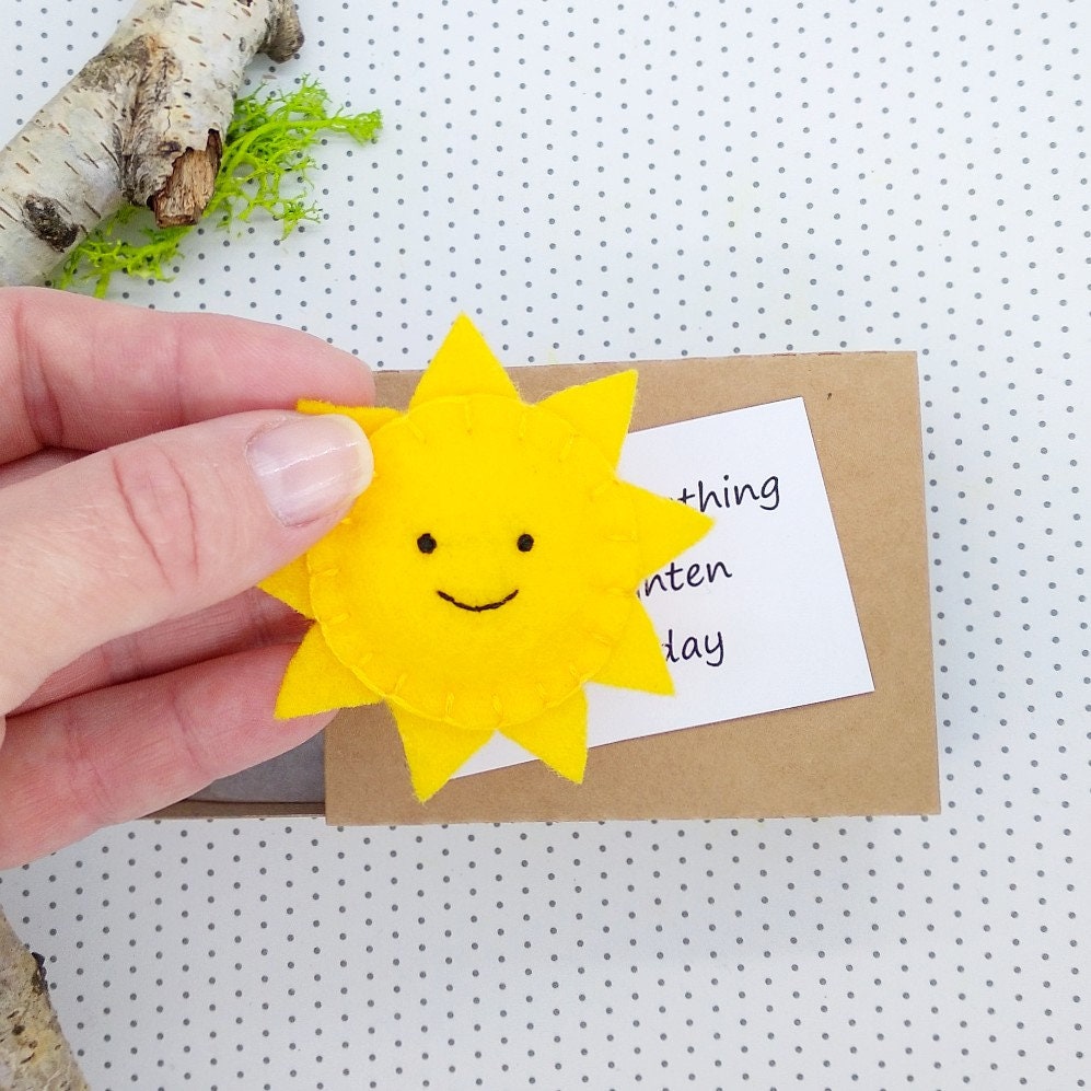 Felt Sun Matchbox, Sunshine Gift, a Little Something to Brighten Your ...