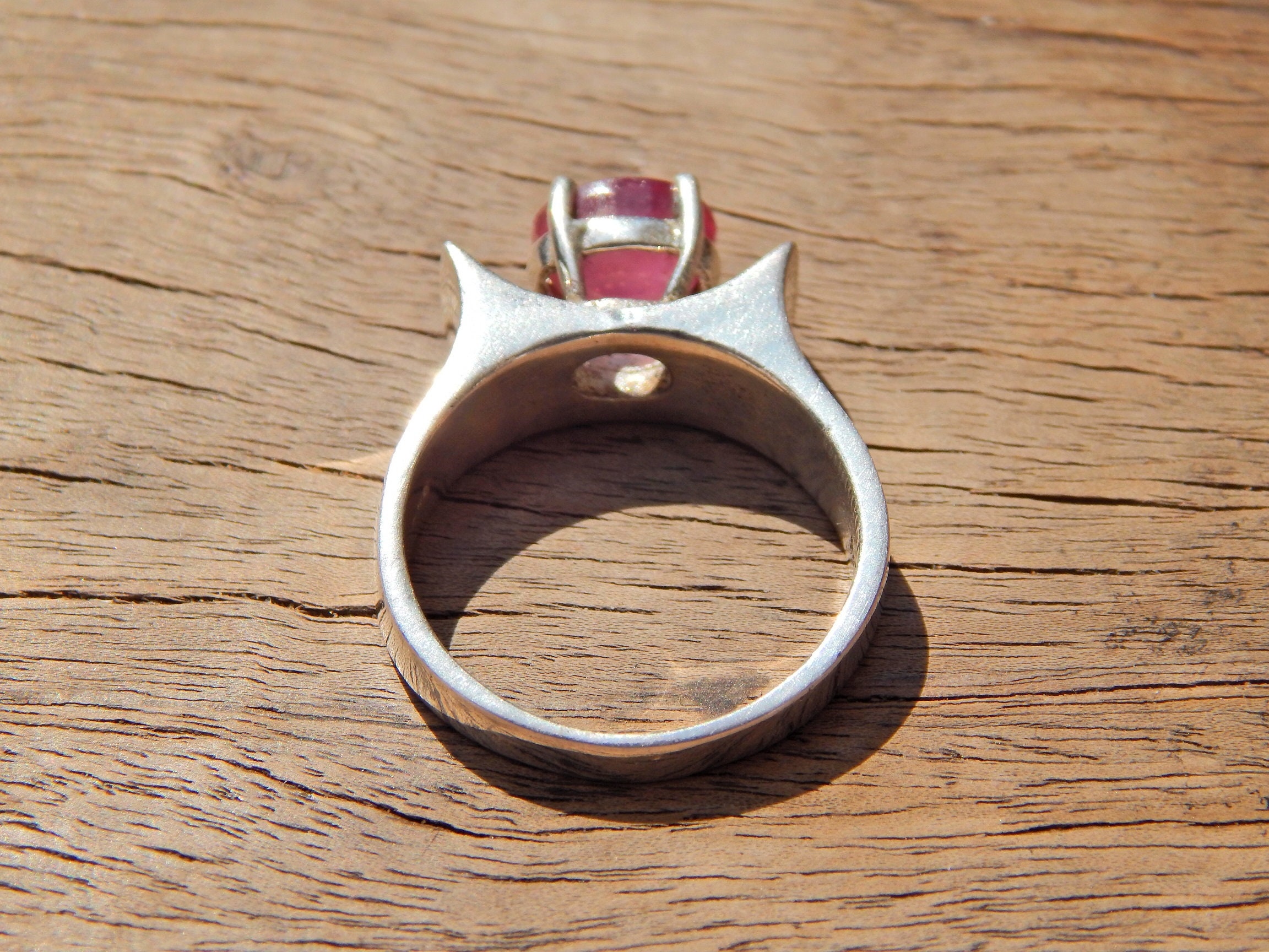 Natürlicher Rubin Ring-925 Sterling Silber-Schmuck - Etsy