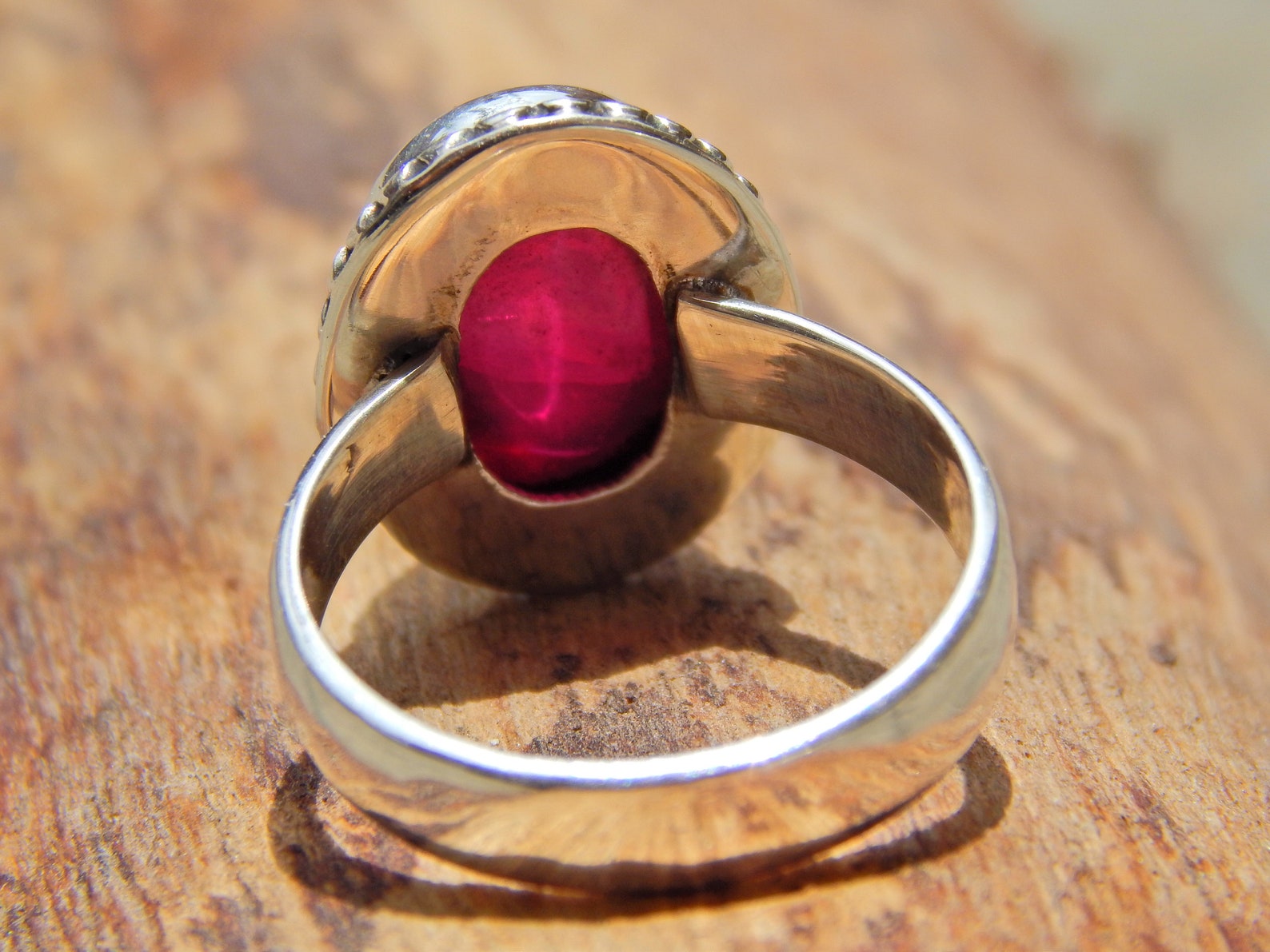 Star Ruby Ring , Natural Ruby Ring , 925 Silver Ring , Vintage Ring ...