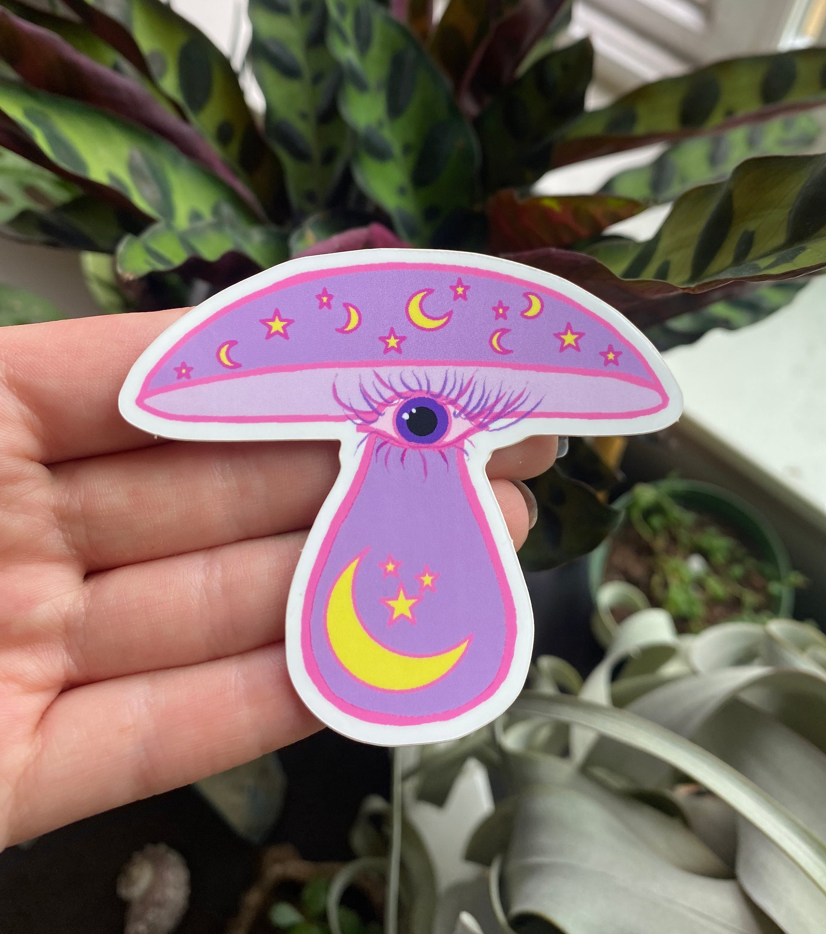 Stickers, Labels & Tags Star and Moon Celestial Eyeball Mushroom Vinyl ...