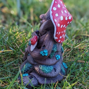 Happy Forest Goblin Figurine - Polymer Clay Sculpture - Goblincore ...