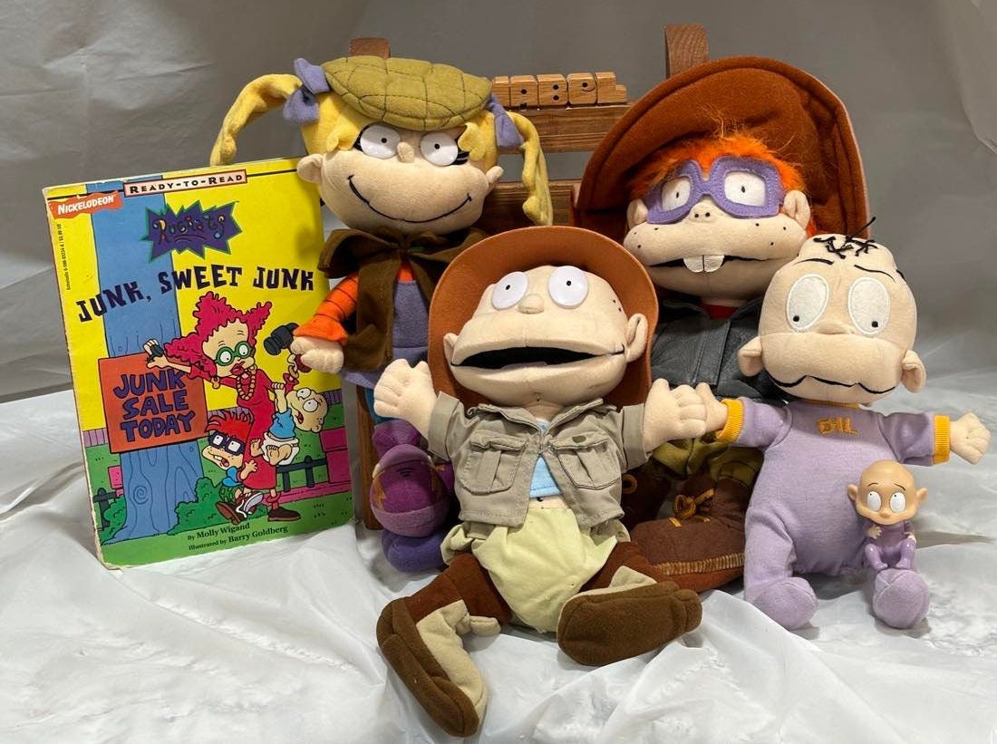 Vintage 1998 Plush Rugrats Dolls With Book - Etsy