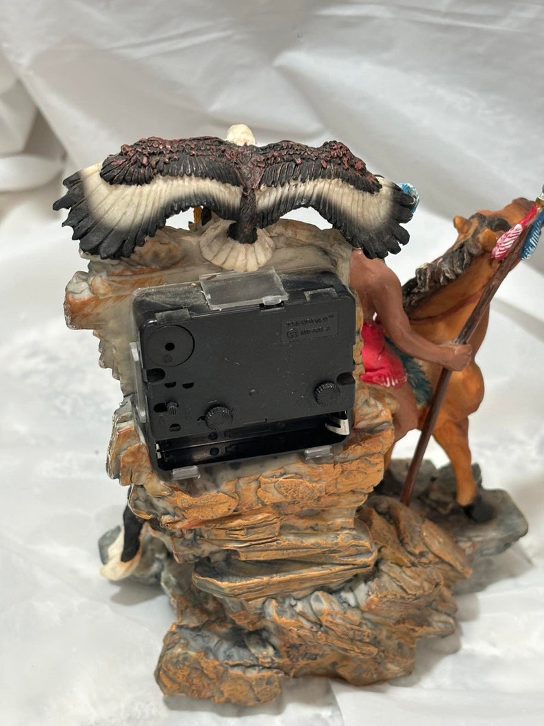 Vintage Native American Alarm Clock With Eagle - Etsy