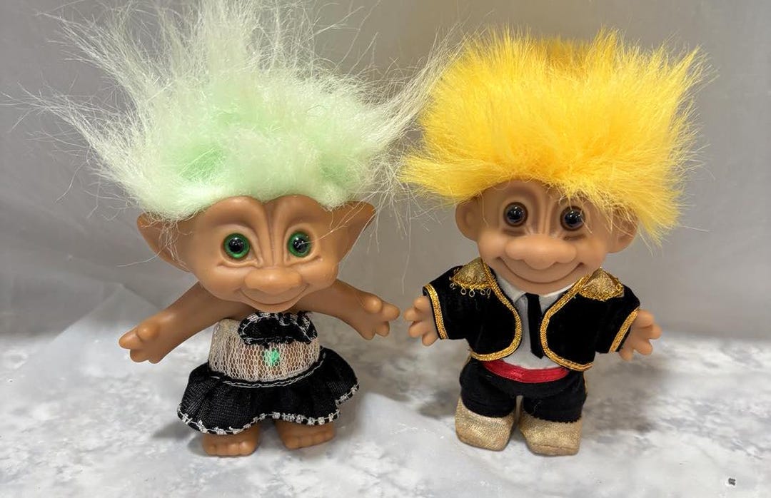 Vintage Troll Russ - Matador and Girl - Lot of 2 - Etsy