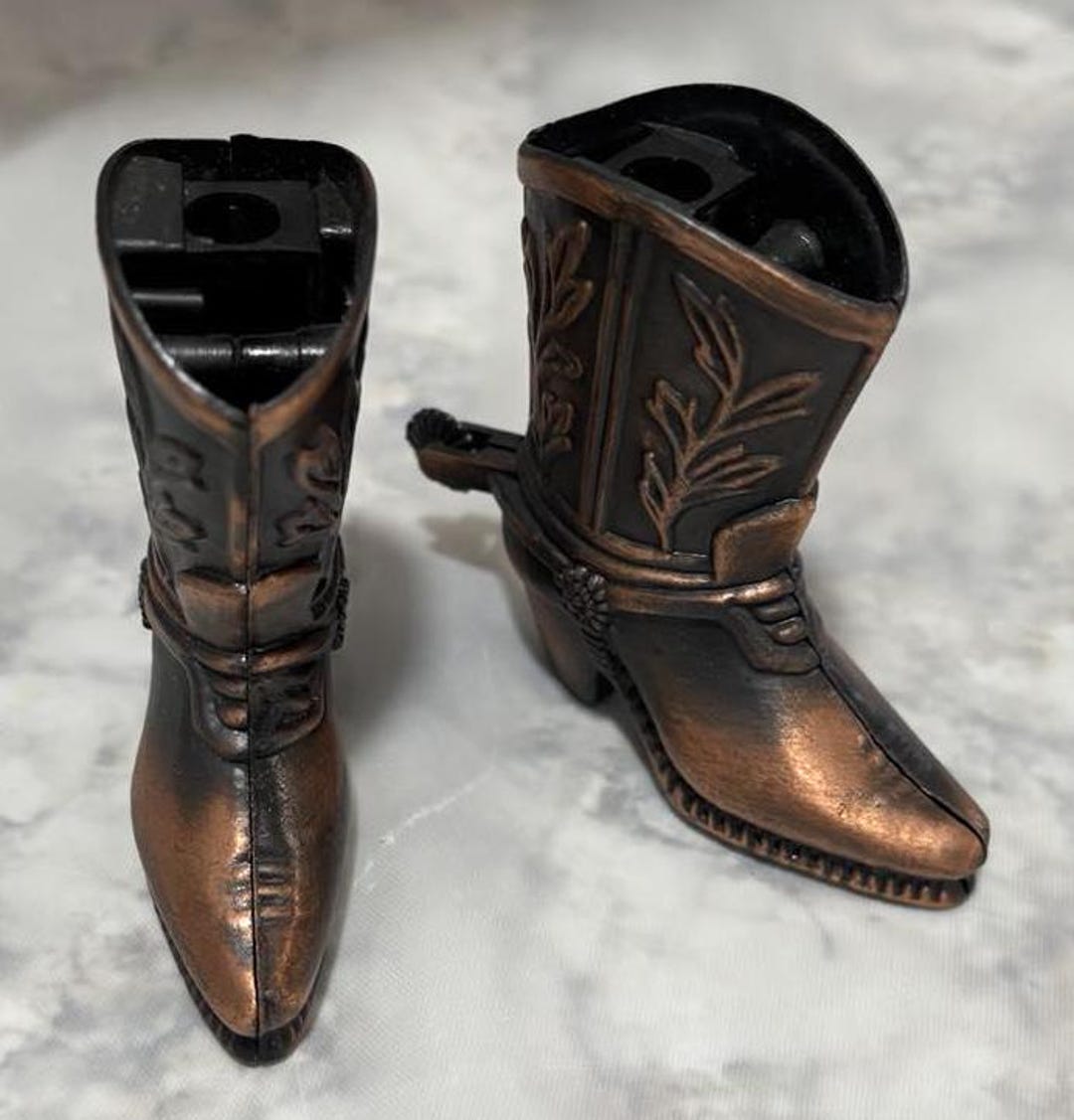 Vintage Diecast Pair Mini Cowboy Boots Pencil Sharpeners - Etsy